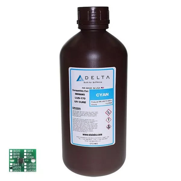 DELTA LUS-170 Ink for Mimaki UV Ink - Cyan – EPS Sign Supply